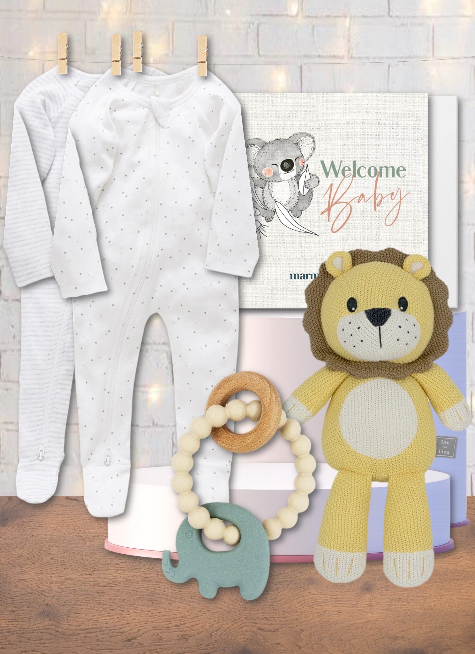 Baby Snuggles & Plush Cuddles Hamper – Marmalade Lion