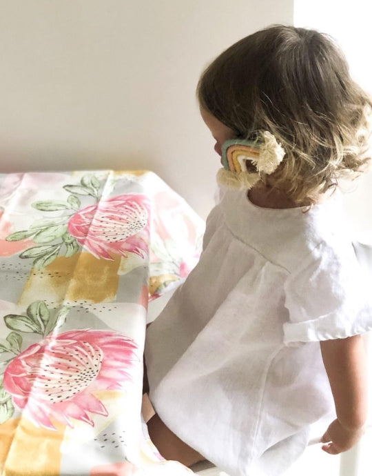 Modern Native Toddler Table Cloth - Marmalade Lion